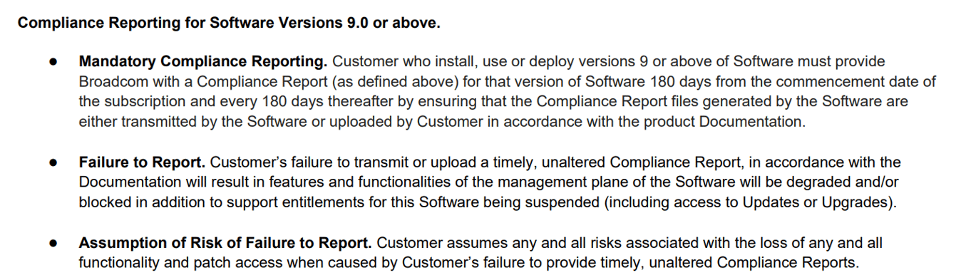 VMware by Broadcom’s New Mandatory Compliance Reporting