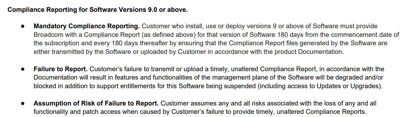 VMware by Broadcom’s New Mandatory Compliance Reporting